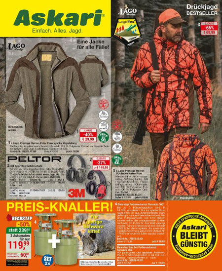 Gratis Angelkatalog / Jagdkatalog - Askari Jagdsport